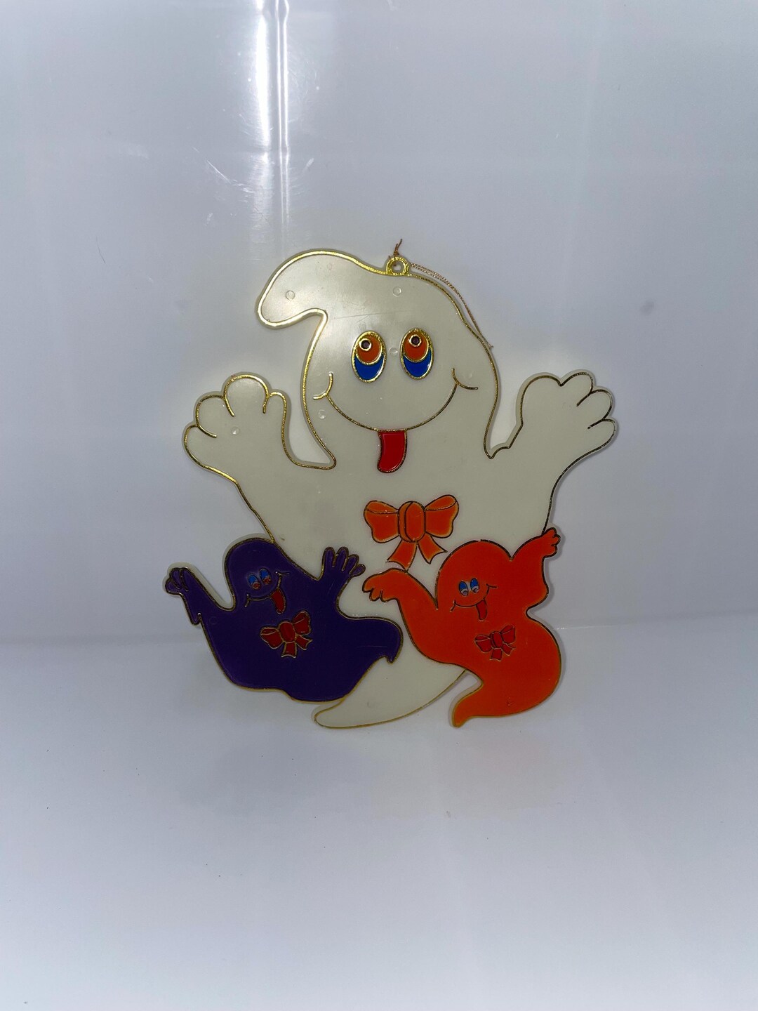 Halloween Window Hanging Goofy Ghosts Plastic - Decor Spooky - Etsy