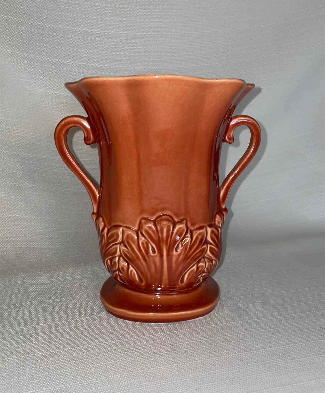 Red Wing USA Pottery Double-handled Vase - Etsy