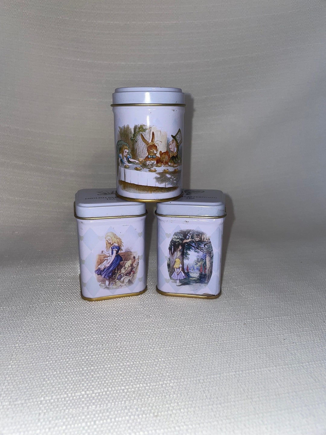 Alice in Wonderland Mini Tea Tins - Set of 3 - Etsy