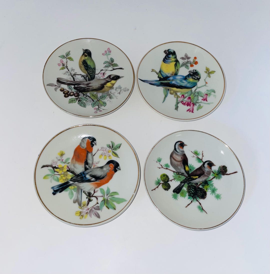 Songbird Decorative Mini Plates - Set of 4 - Etsy