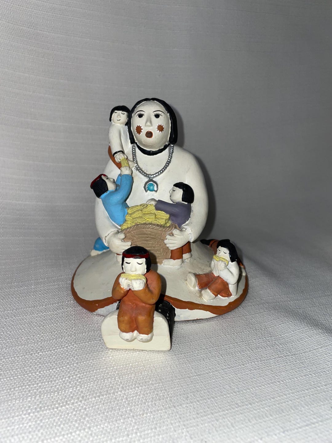 Pueblo Native American Storyteller Clay Sculpture - Etsy