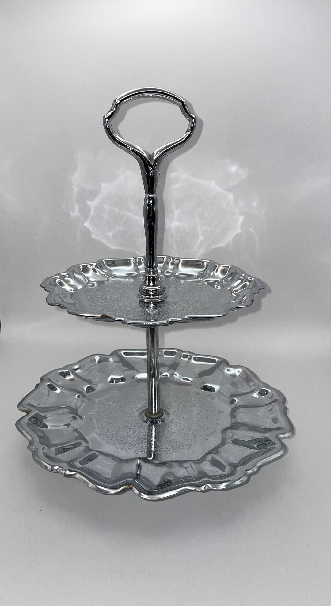 Silver Two-tier Tidbit Tray - Etsy