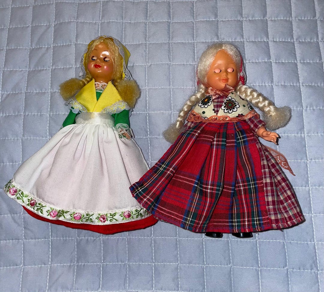 1970s Blinking Dolls — Heidi Braids — Set of 2 - Etsy