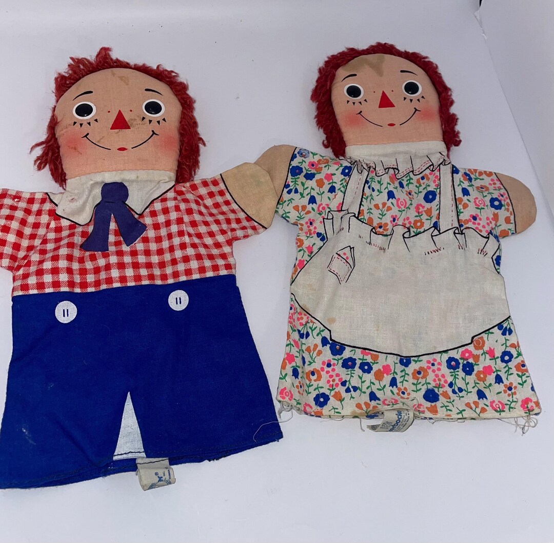 Raggedy Ann and Andy Hand Puppets - Etsy