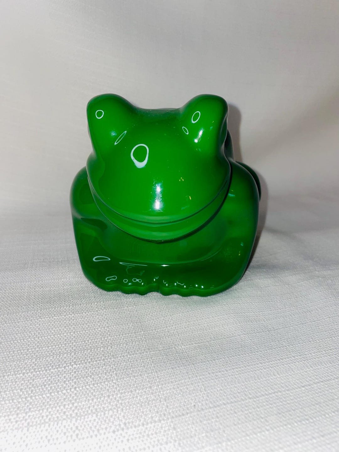 Vivid Green Plastic Frog Planter - Etsy