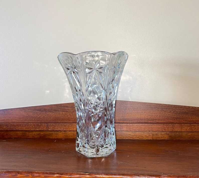 Lead Crystal Star of David Bouquet Vase - Etsy