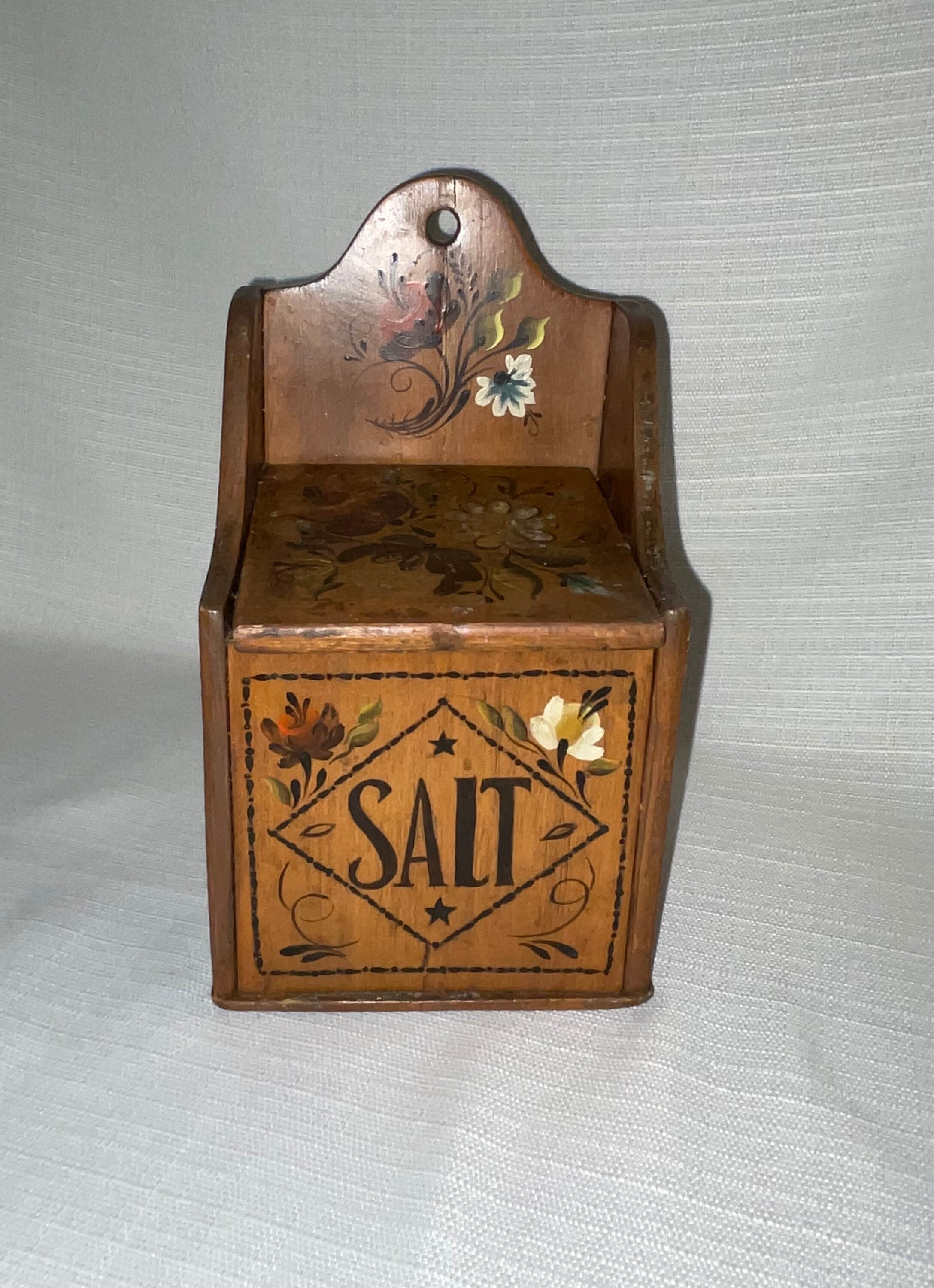 Antique Wooden Salt Boxes