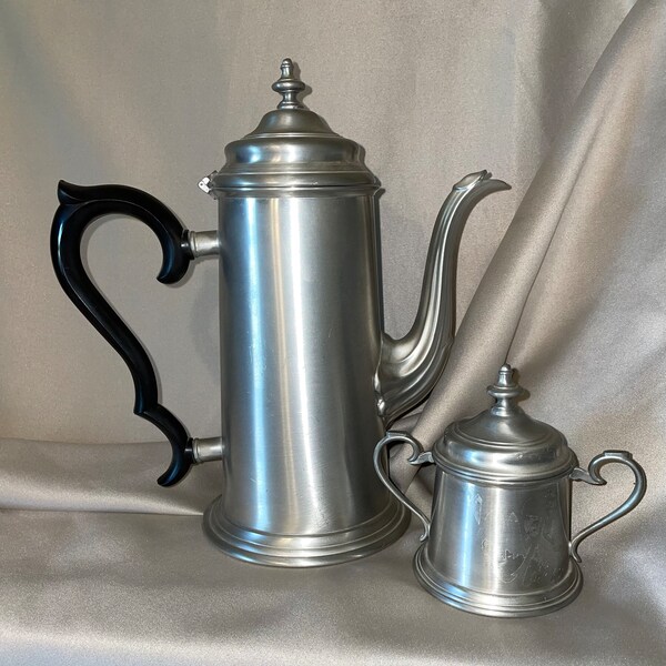 Pewter Coffee Pot - Etsy