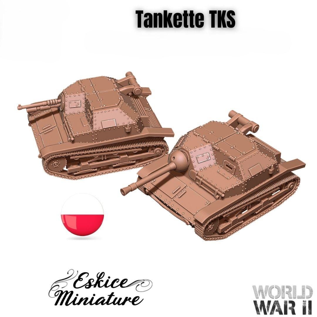WW2 Polish TKS Tankette - Etsy