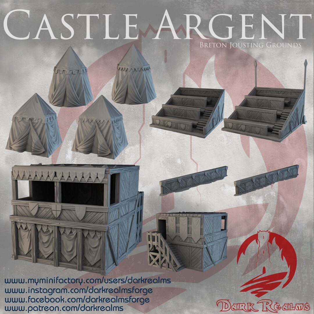 Castle Argent Breton Jousting Ground - Etsy