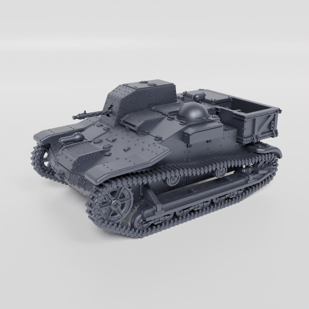 Renault Ue(f) Armored Machine Gun Carrier and Self-propelled Gun for 28 ...
