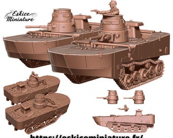 Japanese WWII Type 3 Ka-chi Amphibious Tank - Made to Order - Check ...