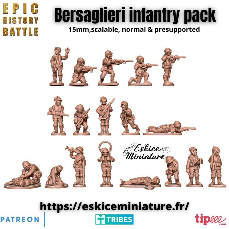 10/15 Mm WW2 Italian Infantry, Bersaglieri - Etsy