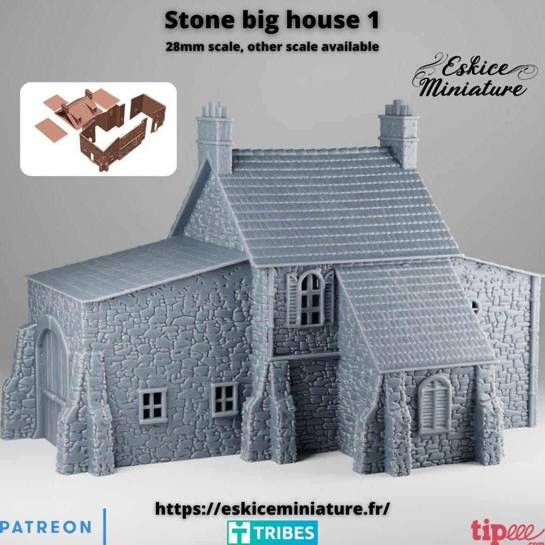 Large Stone House (18th to 21st Century) - Etsy