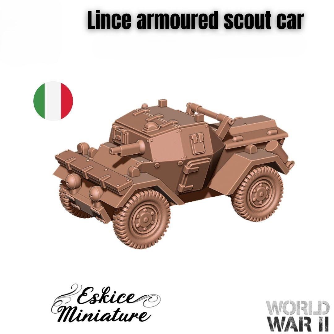 WW2 Italian Lince Armored Car - Etsy