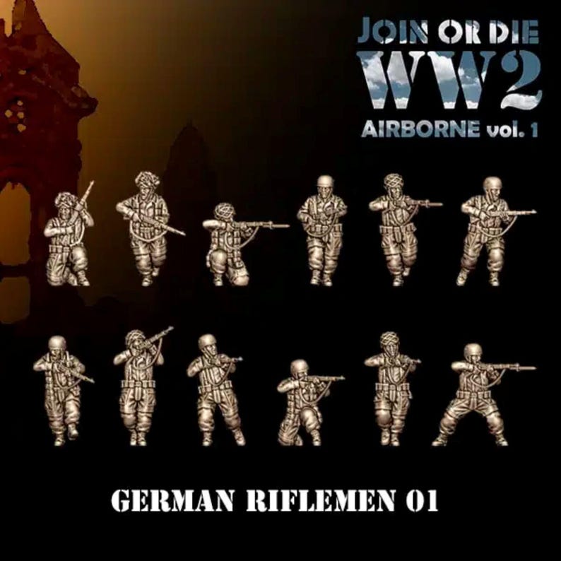 WW2 German Paratroopers - Etsy