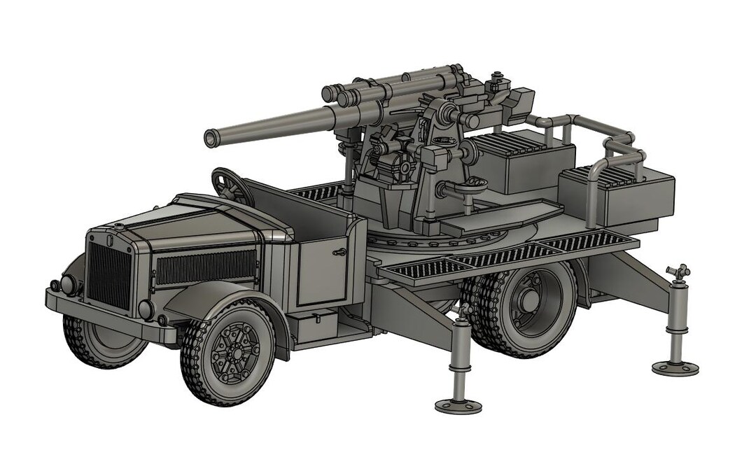 Italian Autocannone Da 102/35 Su FIAT 634N - Etsy