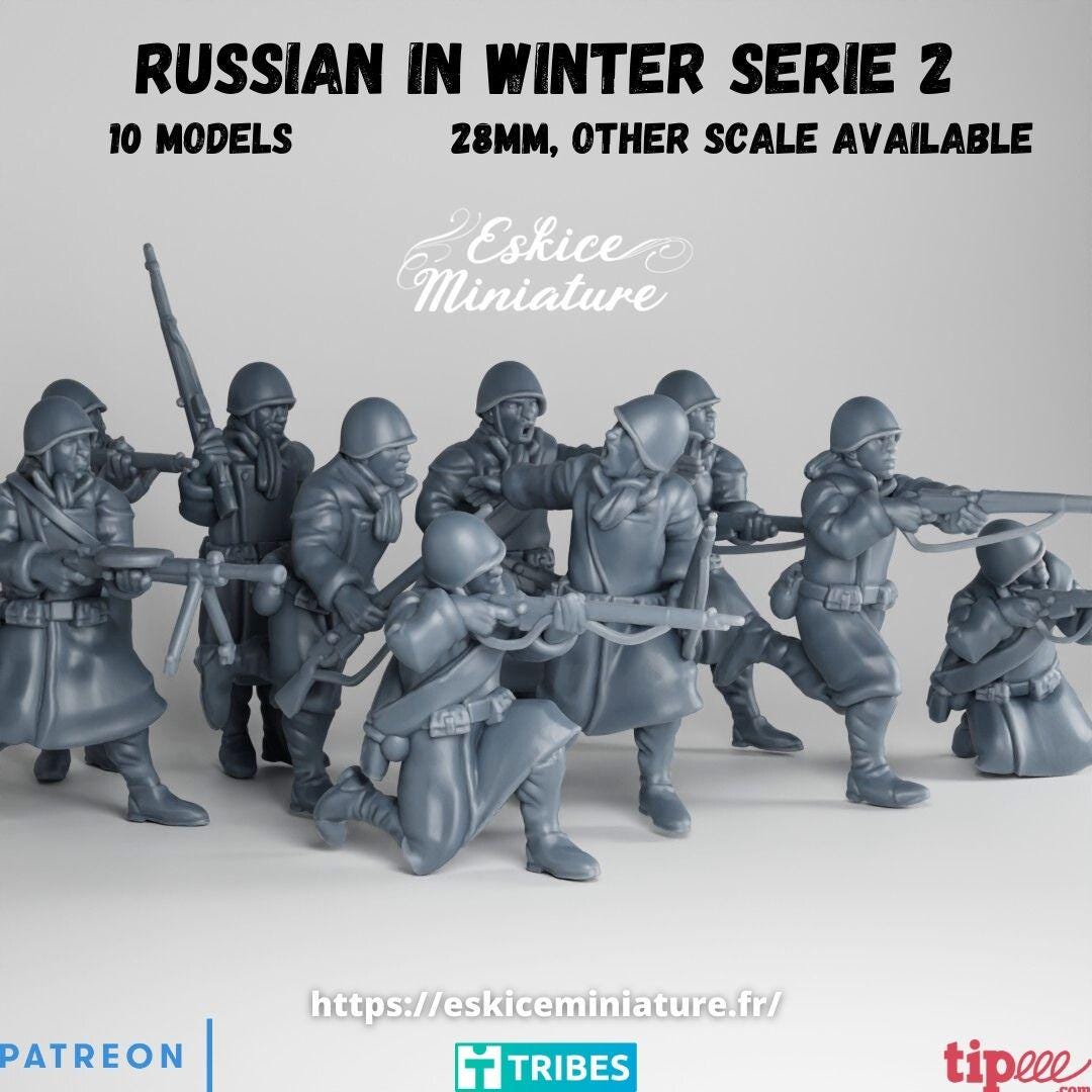 WW2 Russian Winter Infantry and Support - Etsy