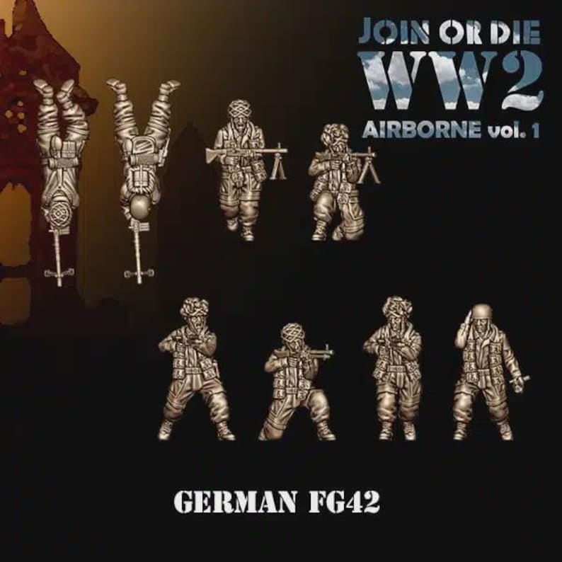 WW2 German Paratroopers - Etsy