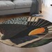 Colorful Waves Abstract Rug Vibrant and Unique Home Accent, Rugs for ...