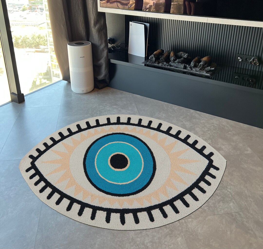 Circle Pop Art Decorative Area Rug, Modern Art Carpet, Boho ...