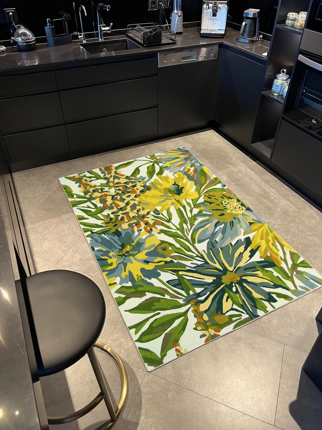 Nature-inspired Green Leaf Carpet Design: Bringing the - Etsy