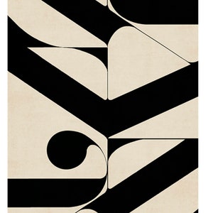 Modern Minimalist Black and White Abstract Rug Perfect for Adding a ...