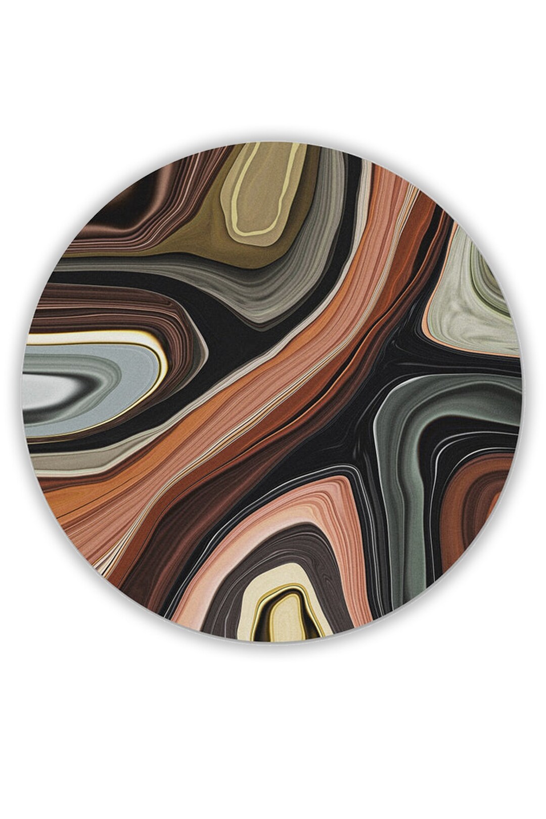 An Interior Design Circle Pop Art Rug, Modern Art Decorative Area Rug ...