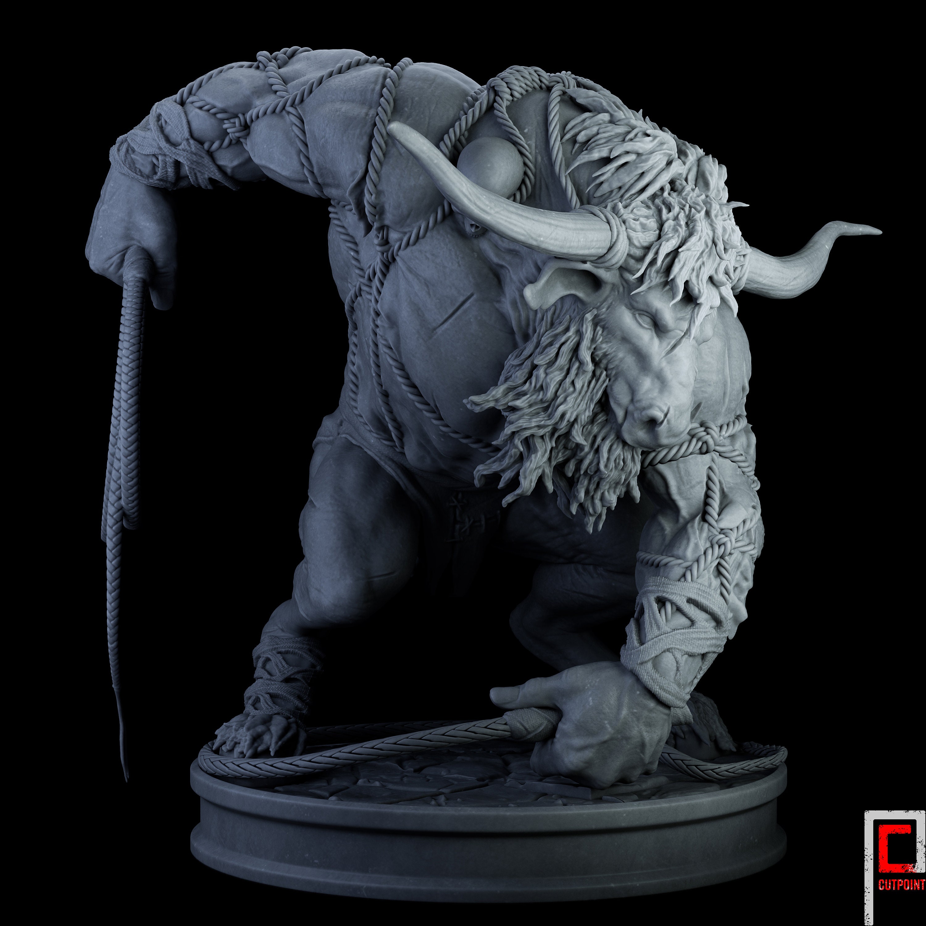 Minotaur 3D Stl for Printer-50 Mm Miniature for Tabletop Gaming (D&D ...