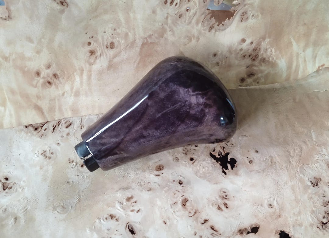 BMW ALPINA Black Ash Burl Wood Gear Shift Knob – Real Burl Wood + Gear ...