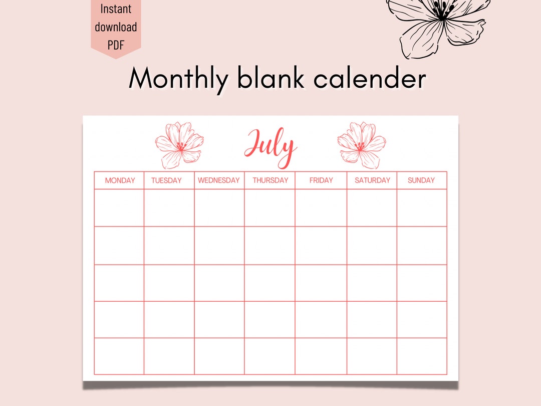 Blank Calender|2024 Wall Calendar|blank Daily Calendar|blank Calendar ...