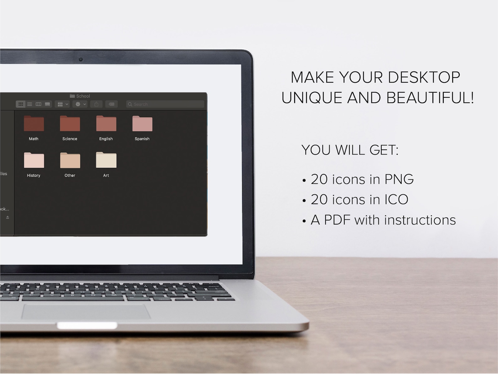 20 Skin Tone Desktop Folder Icons, Mac OS Windows Folder Icon, Neutral ...