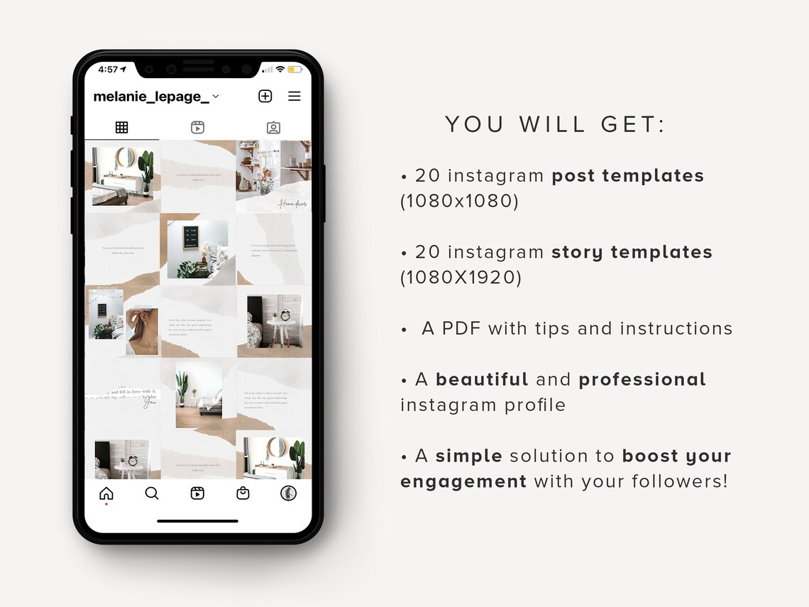 40 Paper Instagram Post Templates, Canva Instagram Template, Instagram ...