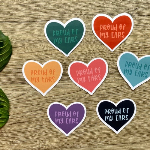 Hearing Aid Sticker Multiple Colors Audiology Hard of - Etsy