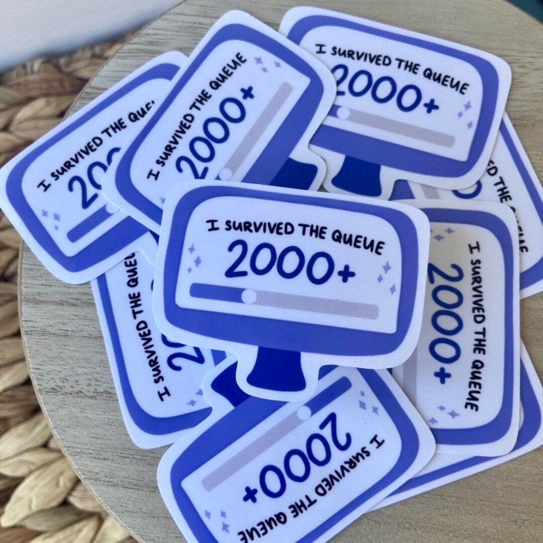 I Survived the Queue Sticker the Great War, Taylor Swift Sticker ...