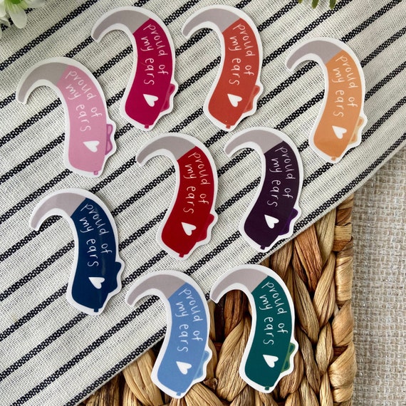 Hearing Aid Sticker Multiple Colors Audiology Hard of - Etsy