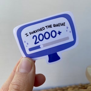 I Survived the Queue Sticker the Great War, Taylor Swift Sticker ...