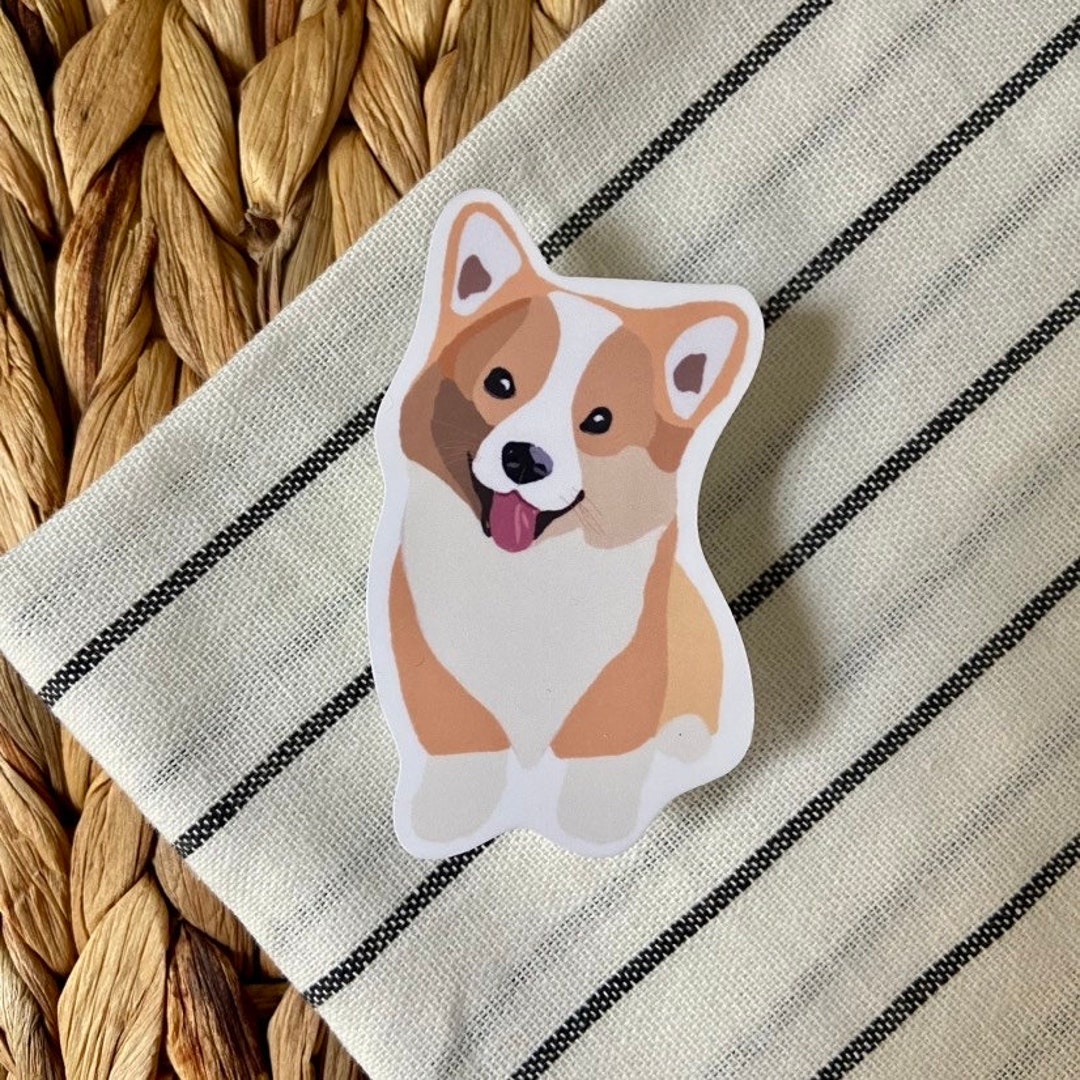 Corgi Sticker | Pet Sticker, Corgi Sticker, Gift for Dog Lovers, Laptop ...