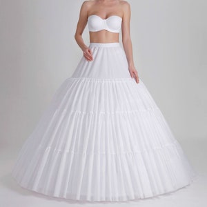Mega Full Petticoat Crinoline Bridal Wedding Ball Gown Dress/long Tail ...