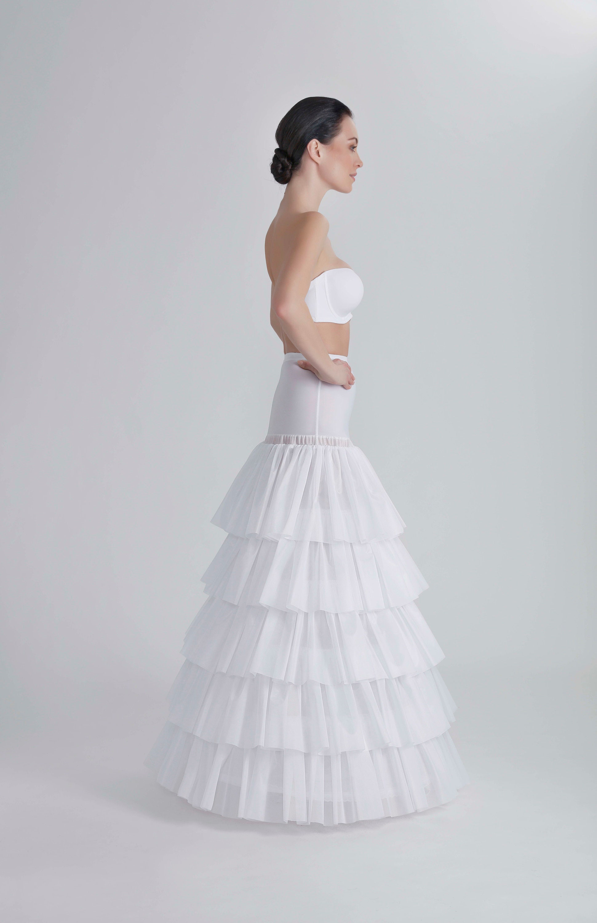 Ivory A-line Wedding Petticoat, 3 Hoops 5 Ruffles - Etsy