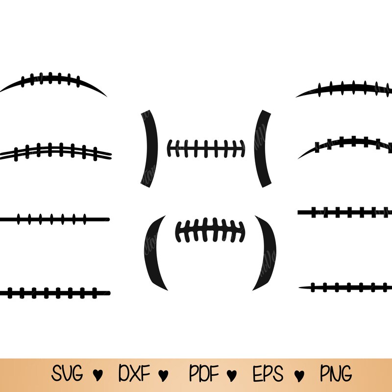Football Laces Svg - Etsy