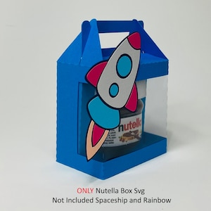 Mini Nutella Holder Case Template, Box Template, Chocolate Favor Box ...