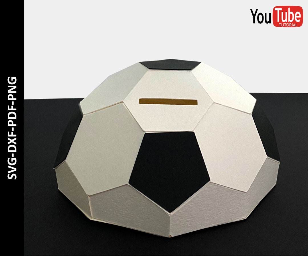 Soccer Ball Bank Svg, 3D Soccer Ball Bank Svg, Football Ball Bank Svg ...