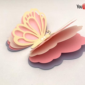3D Butterfly Svg, Butterfly Template Dxf, 3D Layer Butterfly Pdf ...