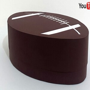 Football Ball Gift Box Svg, 3D American Football Ball Svg, Football ...