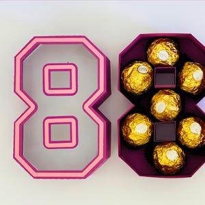 3D Number Box Svg, 0-9 Number SVG Templates, Number Box Shaker Svg ...