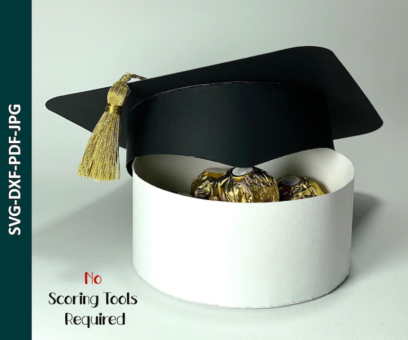 Graduation Hat Favor Box SVG, Small Graduation Cap Box, Graduation Gift ...