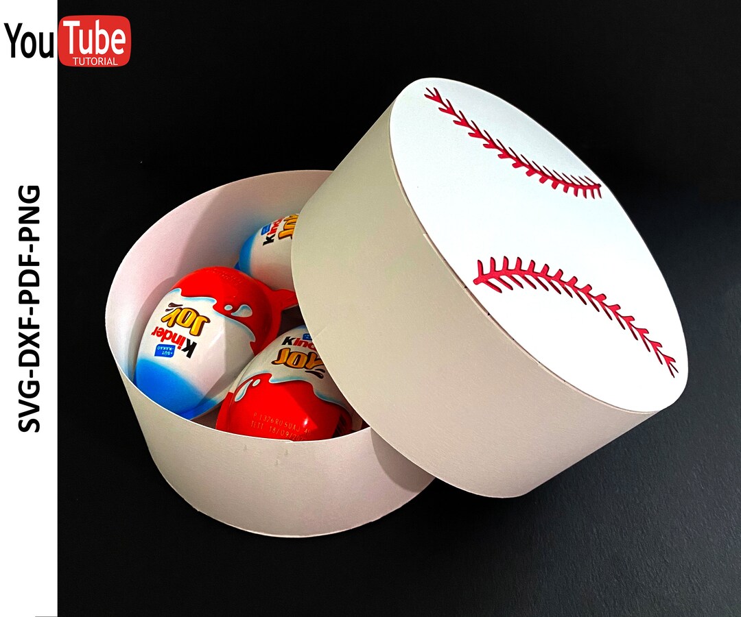 Baseball Ball Gift Box Svg, 3D Baseball Ball Svg, Baseball Ball Box Svg ...