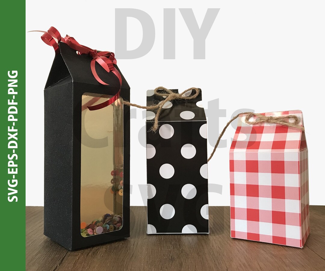 Template Milk Box Shaker Svg, Milk Box Svg, Template for Milk Box - Etsy