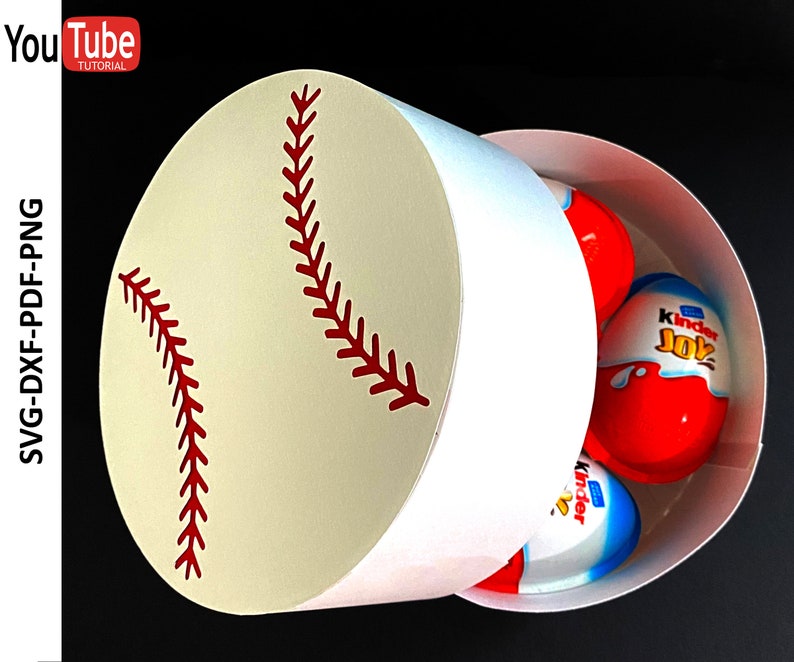 Baseball Ball Gift Box Svg, 3D Baseball Ball Svg, Baseball Ball Box Svg ...